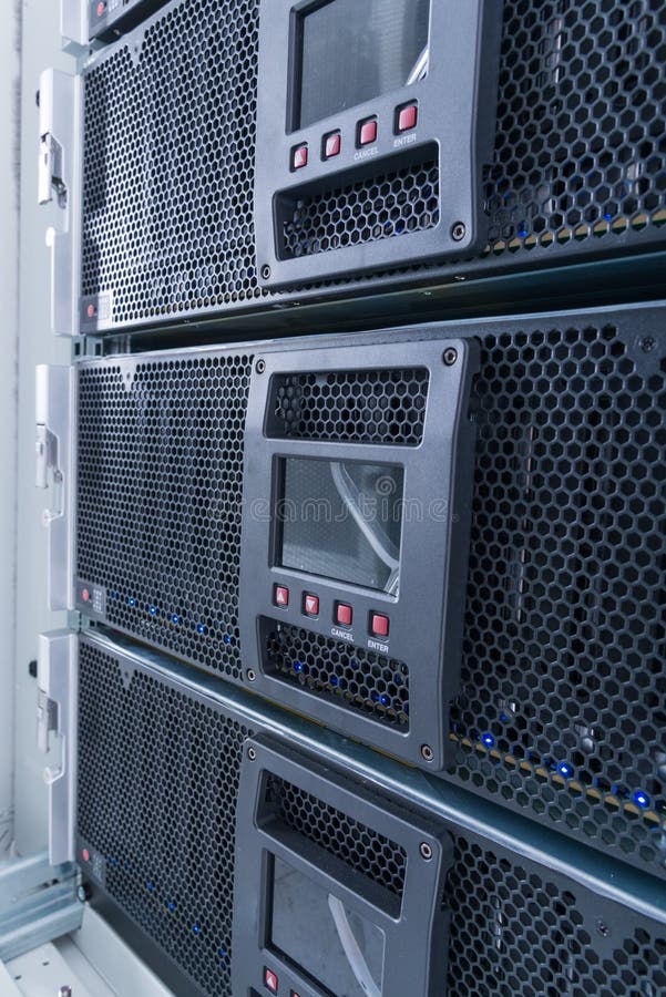 Server Rack Inside Data Center Room Stock Photo - Image of information ...