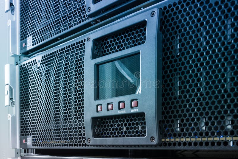 Server Rack Inside Data Center Room Stock Photo - Image of center ...