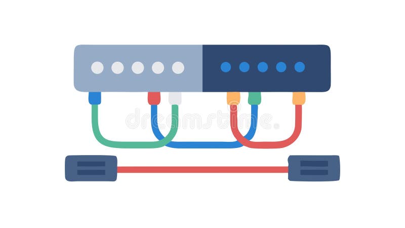 Server Rack Network Cables Icon for Data and Connectivity, Vector Design Generative AI Stock ...