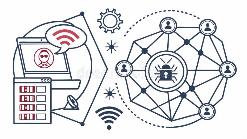 Server Rack And Network Icons Data And Technology Infrastructure Vector Design Generative Ai