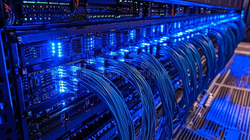 Server room Blu-ray stock illustration. Illustration of deep - 374088663