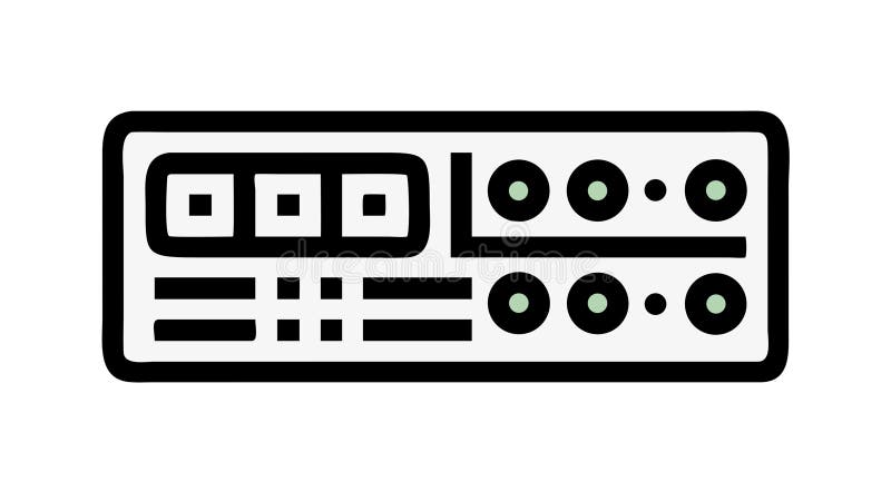 Server Rack Outline, Data Center Equipment, Vector Design Generative AI ...