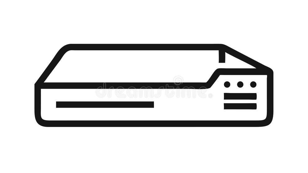 Server Rack Outline Icon Vector, Electronic Device, Vector Design ...
