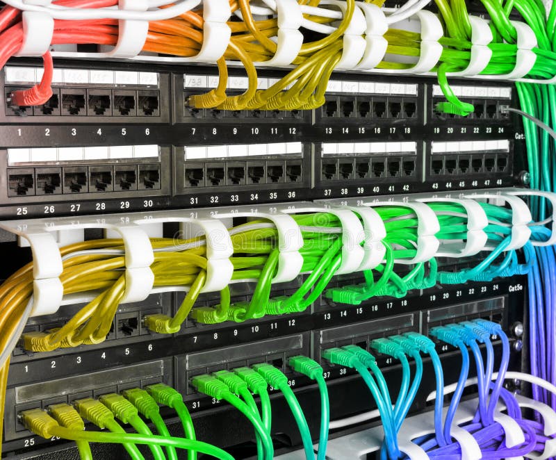 Rainbow in Broadband Networks Stock Photo - Image of internet ...