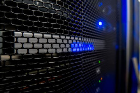 Server Rack with Servers and Cables. Server Racks, Server Room Stock ...