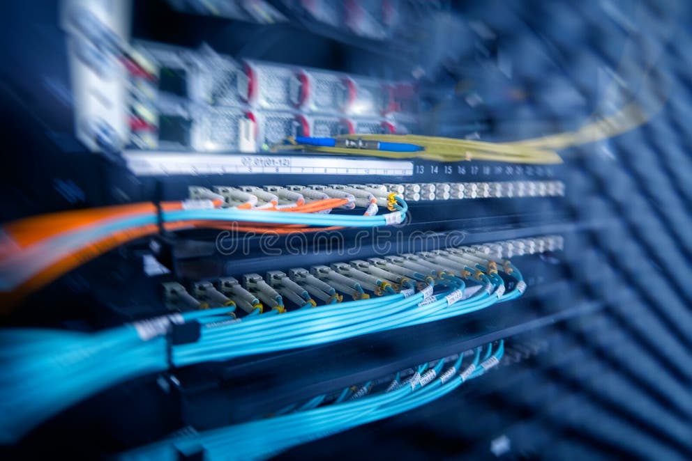 Server Rack with Servers and Cables. Server Racks, Server Room Stock ...