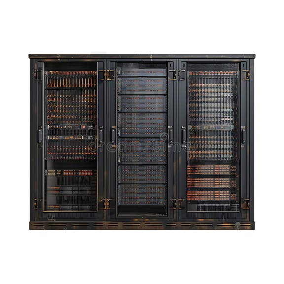 Server Rack Storage Devices on Transparent Background - Ai Generated ...