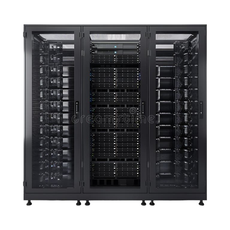 Server Rack Storage Devices on Transparent Background - Ai Generated ...