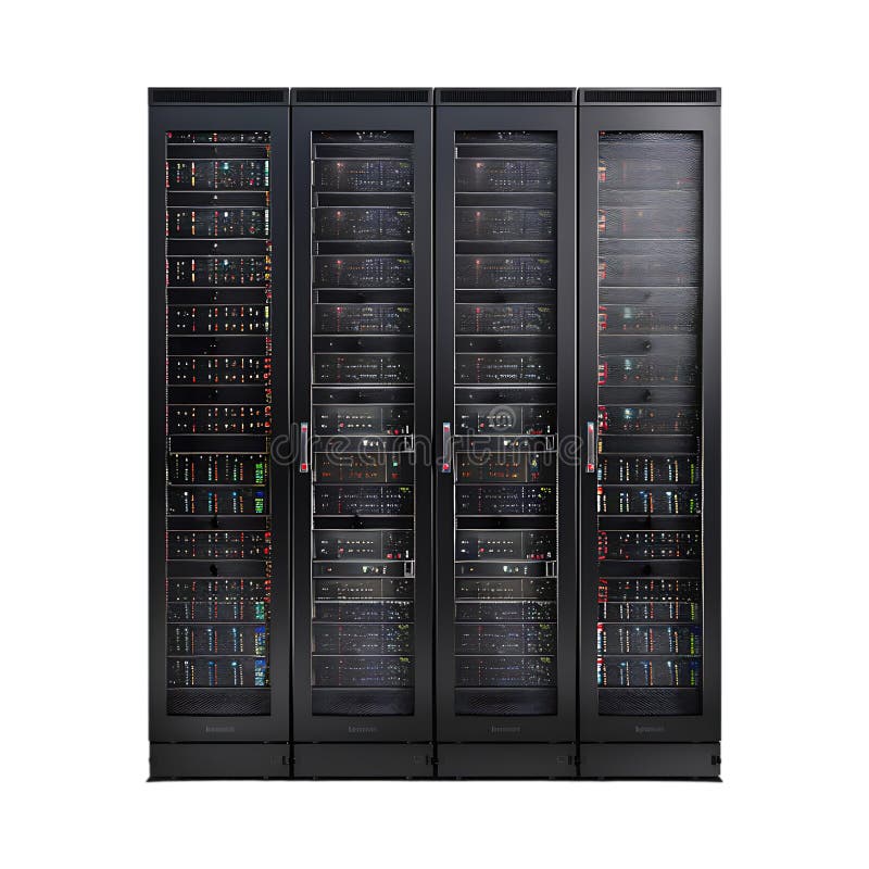 Server Rack Storage Devices on Transparent Background - Ai Generated ...