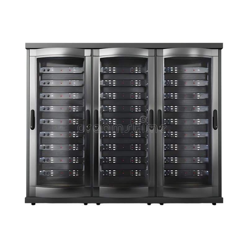 Server Rack Storage Devices on Transparent Background - Ai Generated ...