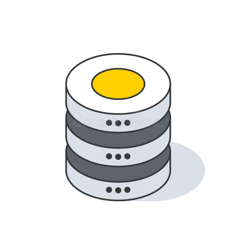 Server Rack Isometric Outline Object Stock Illustrations – 7 Server ...