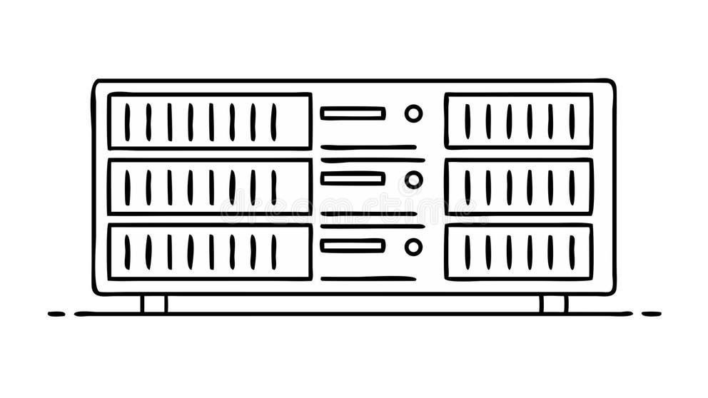 Server Rack Unit, Data Center Equipment, Vector Design Generative AI ...