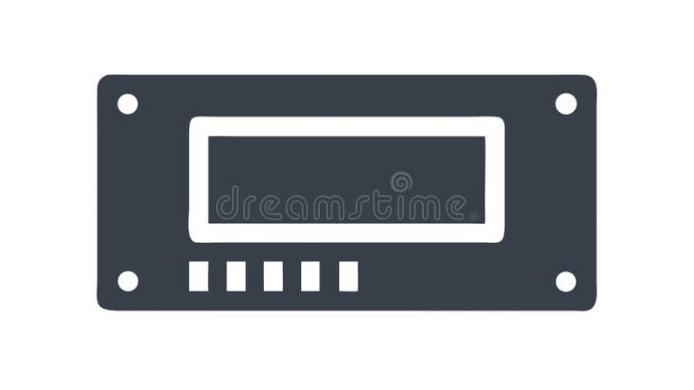Server Rack Unit Icon in Flat Design, Data Center Equipment, Vector ...