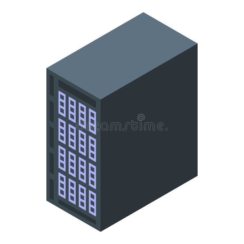 Modern Server Rack Unit Storing and Processing Data in a Datacenter ...