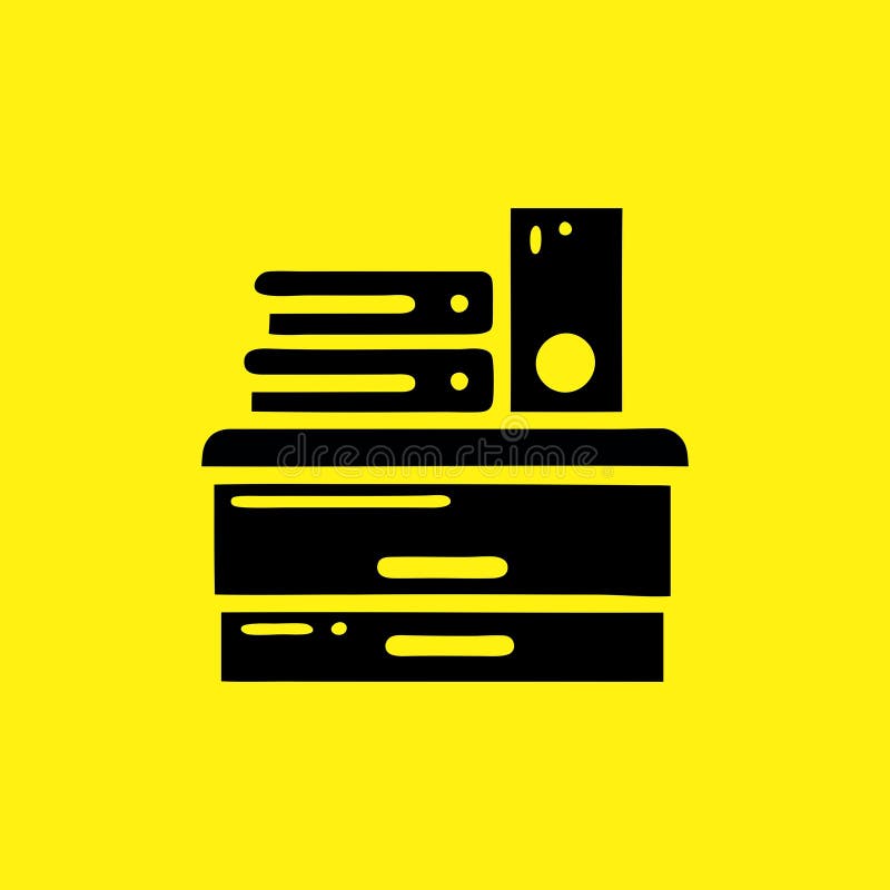 Server Rack Vector: Data Storage & Network Hardware Icon Stock Vector ...