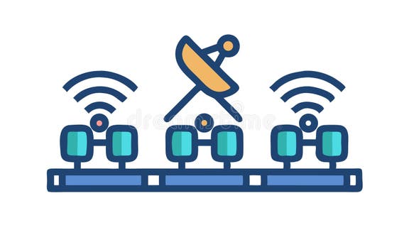 Server Rack, Wireless Communication Hub, Vector Design Generative AI ...