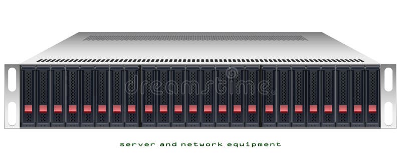 Server rackmount chassis stock illustration. Illustration of internet ...