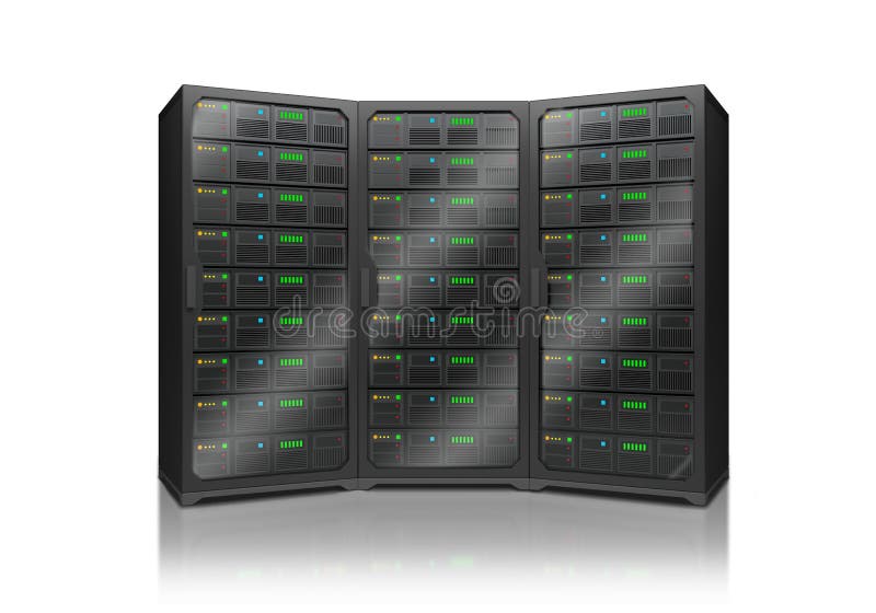 Server rack stock illustration. Illustration of online - 21100691