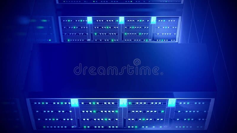 Server Racks - Storage or Hosting Concept Stock Footage - Video of ...