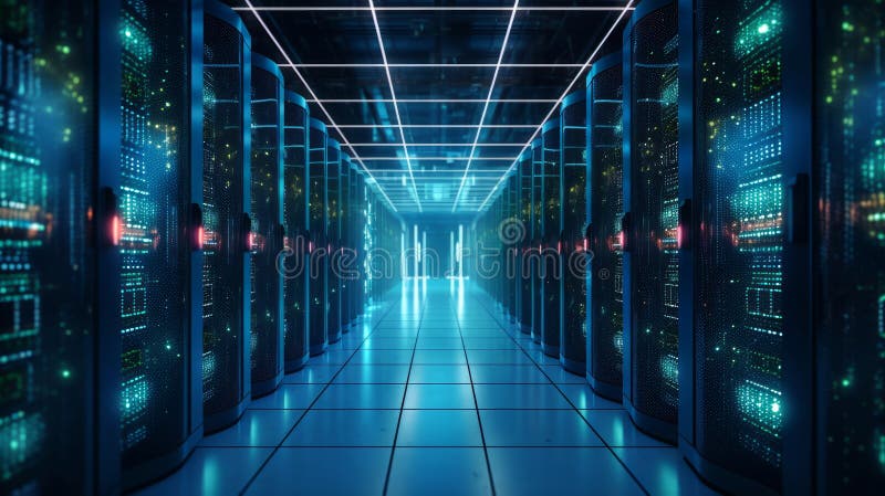 Server Racks in Computer Network Security Server Room. Generative AI ... Server Racks in Computer Network Security Server Room. Generative AI ...