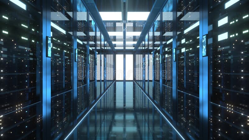 Server Racks In Computer Network Security Server Room Data Center Data
