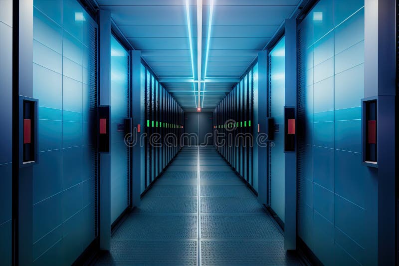 Server Racks In Computer Network Security Server Room Data Center