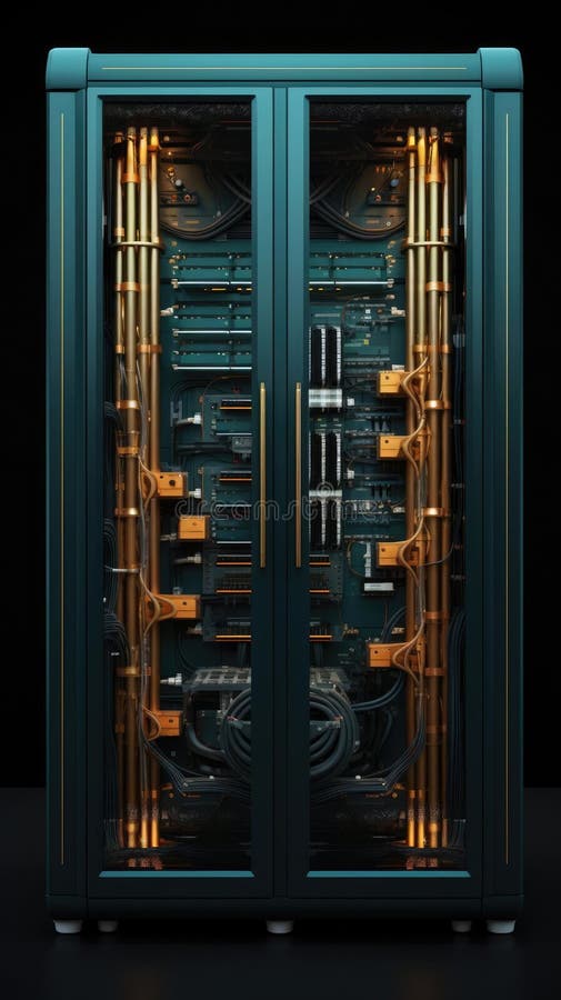 Telecom Fiber Equipment Stock Illustrations – 220 Telecom Fiber ...