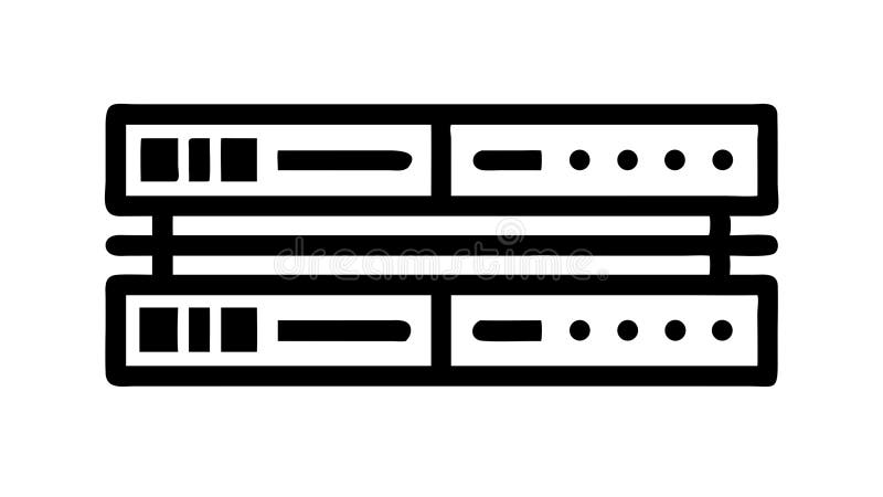 Server Racks Icon. Data Center, Network, Hosting, it, Vector Design Generative AI Stock Vector ...