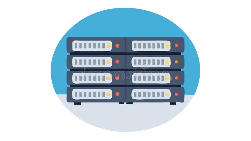 Server Racks Icon, Data Center, Network Infrastructure, Hosting, Vector Design Generative AI ...
