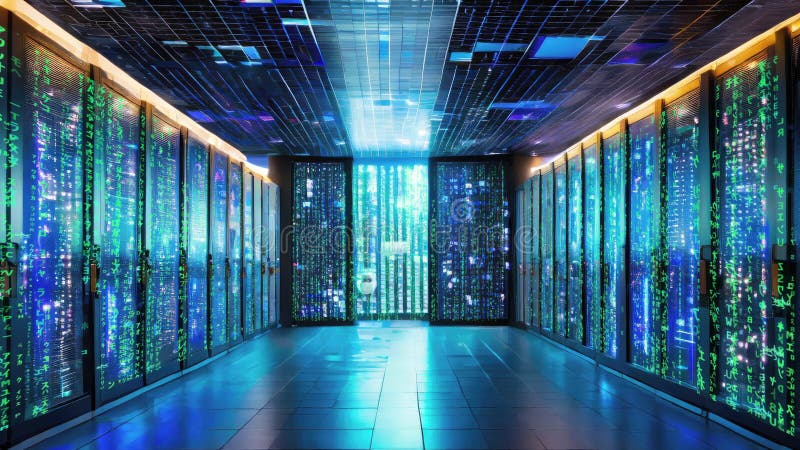 A Modern Data Center with Racks of Servers, Cooling Systems Stock ... A Modern Data Center with Racks of Servers, Cooling Systems Stock ...