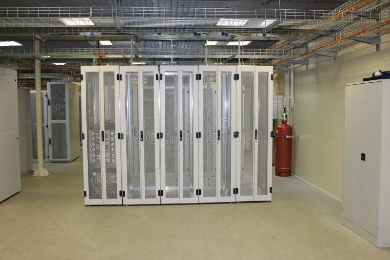 Cabinets with Equipment for the Control of Power Substation Stock Image ...