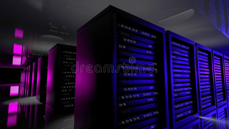 Server Room Data Center. Backup, Mining, Hosting, Mainframe, Farm and ...