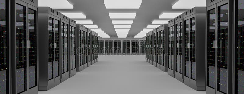 Server Room Data Center. Backup, Hosting, Mainframe, Farm and Computer ...