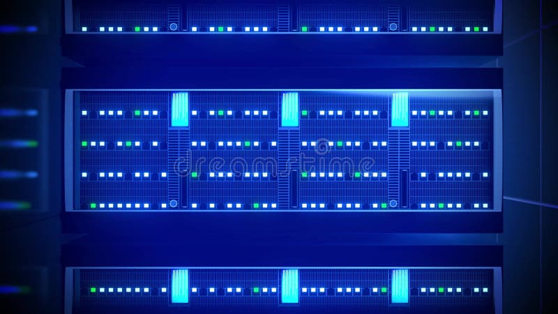 Server Racks - Storage or Hosting Concept Stock Video - Video of ...