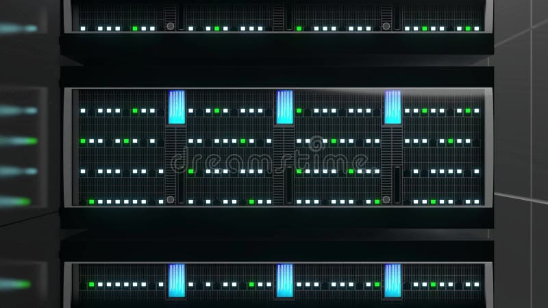 Server Racks - Storage or Hosting Concept Stock Footage - Video of ...