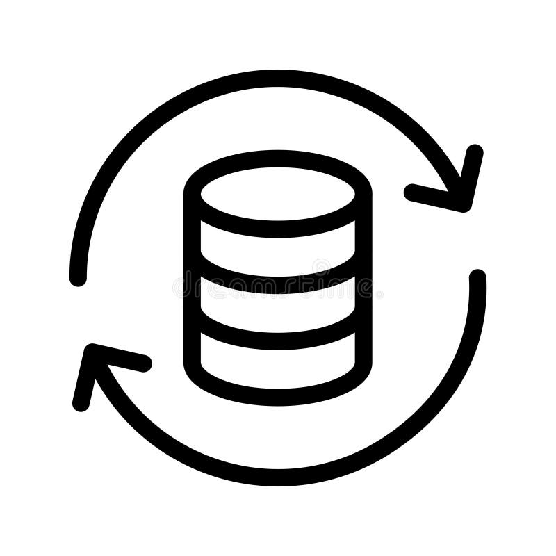 Server Reload Hand Drawn Outline Doodle Icon. Stock Vector - Illustration of administration ...