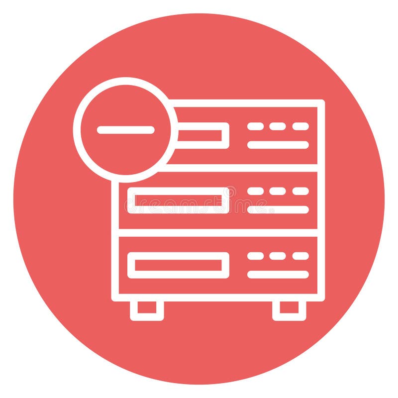 Server Remove Isolated Vector Icon Which Can Easily Modify or Edit ...