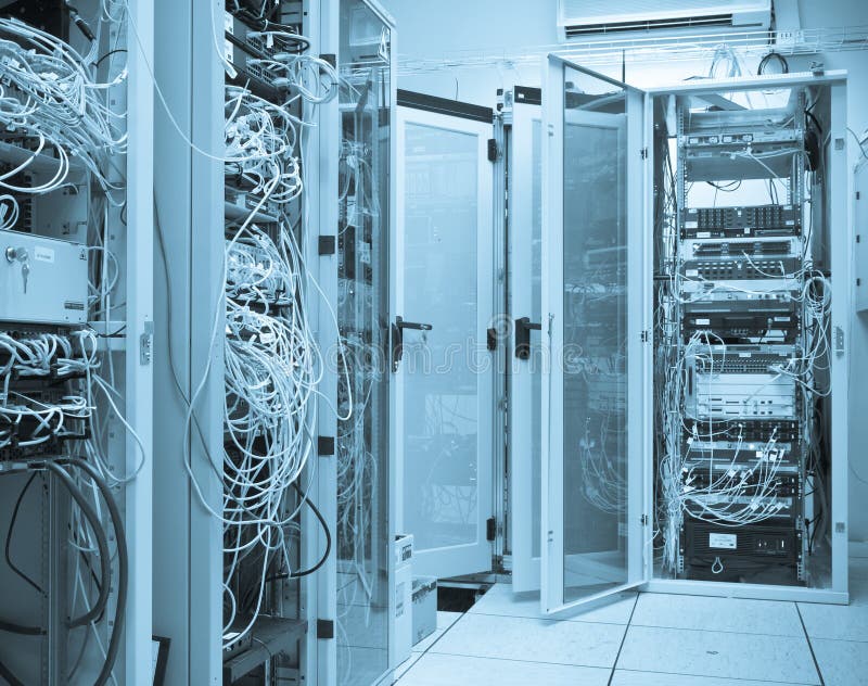Server room stock photo. Image of computer, cat5e, connection - 16474164
