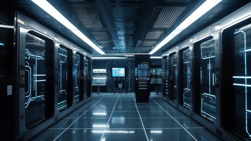 Office Building Server Room Stock Illustrations – 182 Office Building ...