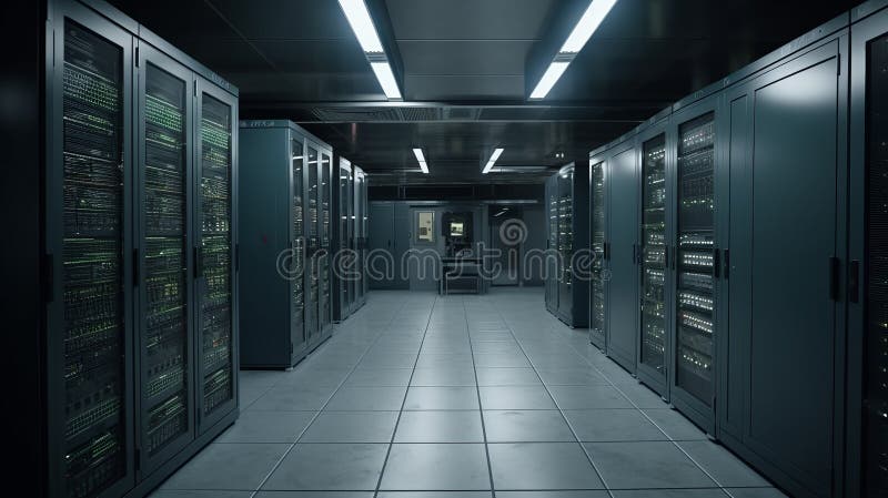 Office Building Server Room Stock Illustrations – 182 Office Building ...