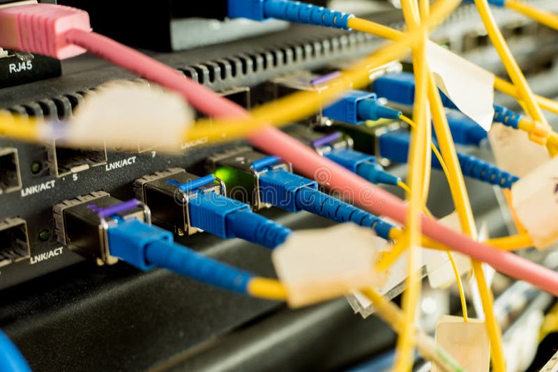 187 Computer Cables Connected To Switches Stock Photos - Free & Royalty ...