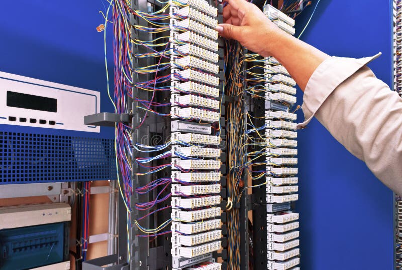 Server Room and Control Board Stock Image - Image of data, message ...