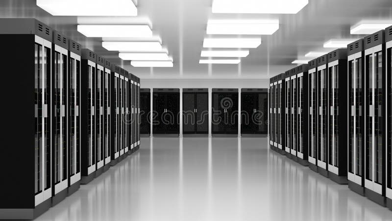 Server Room Data Center. Backup, Hosting, Mainframe, Farm and Computer ...