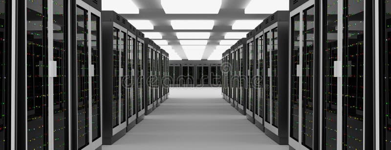 Server Room Data Center. Backup, Hosting, Mainframe, Farm and Computer ...