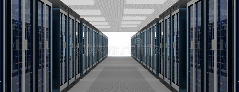 Server Room Data Center. Backup, Hosting, Mainframe, Farm and Computer ...