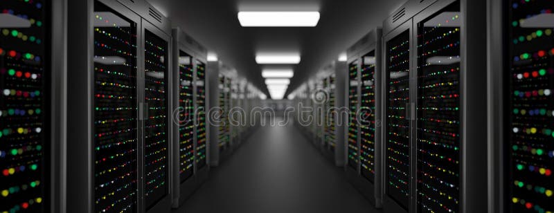 Server Room Data Center. Backup, Hosting, Mainframe, Farm and Computer ...