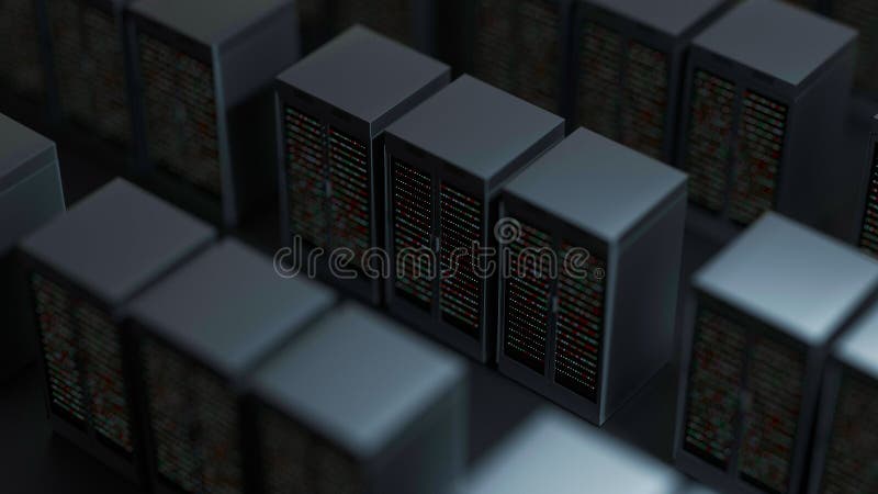 Server Room Data Center. Backup, Hosting, Mainframe, Farm and Computer ...