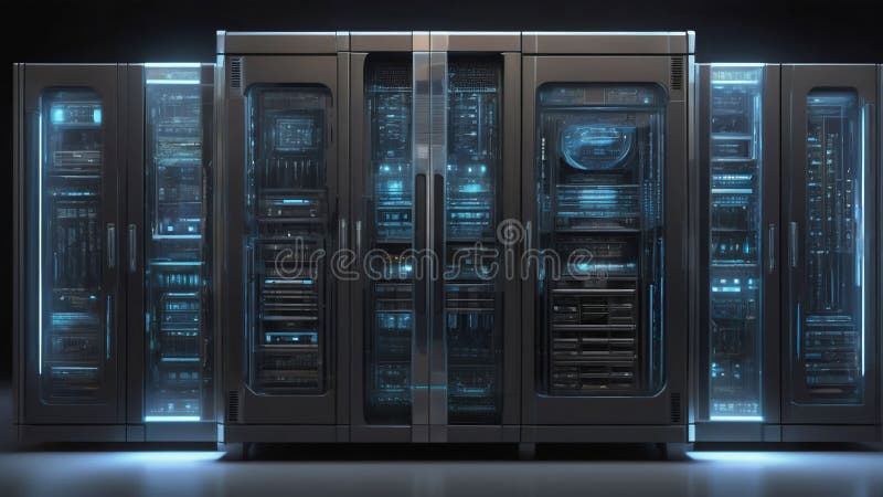 Server Room Data Center. Backup, Mining, Hosting, Mainframe and ...