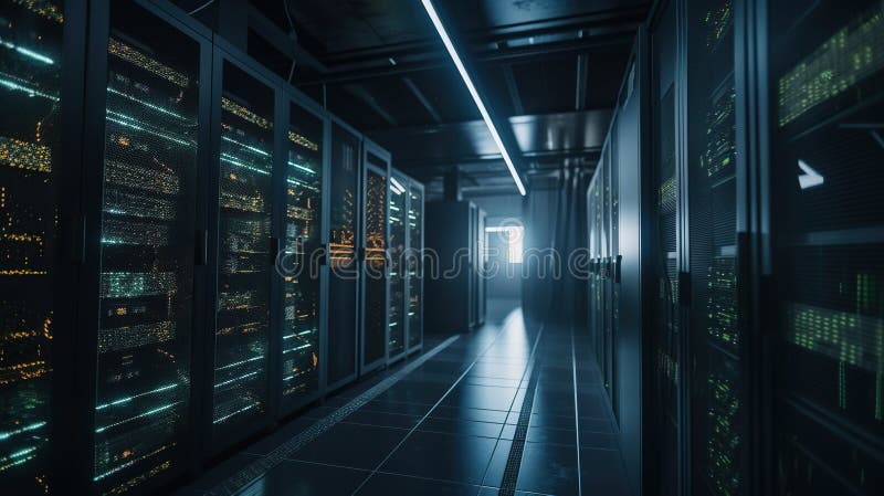 Server Room Data Center. Backup, Mining, Hosting, Mainframe and ...