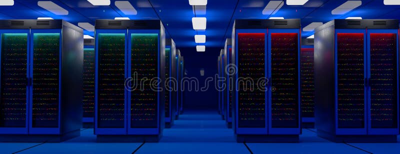 Server Room. Server Data Center. Backup, Mining, Hosting, Mainframe ...